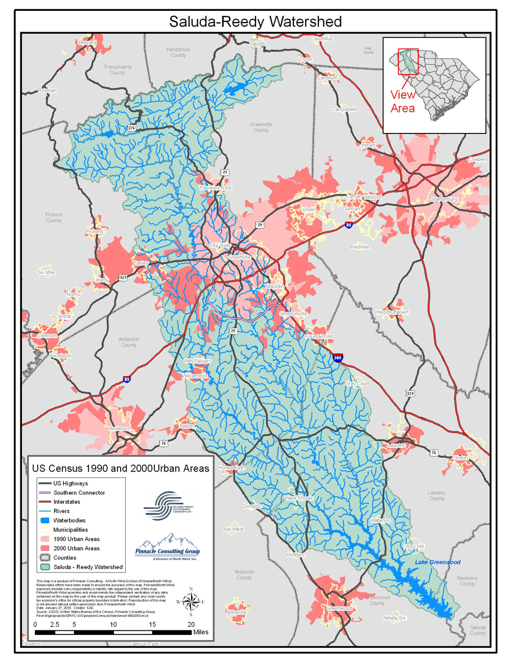 Reedy River Greenville Sc Map